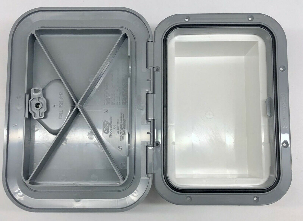 Top Line hatch with storage locker 270mm x 375mm - grey – Nuova Rade online
